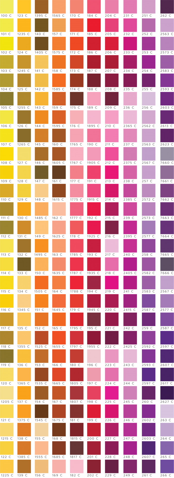 Pantone solid coated - PSI Marketing